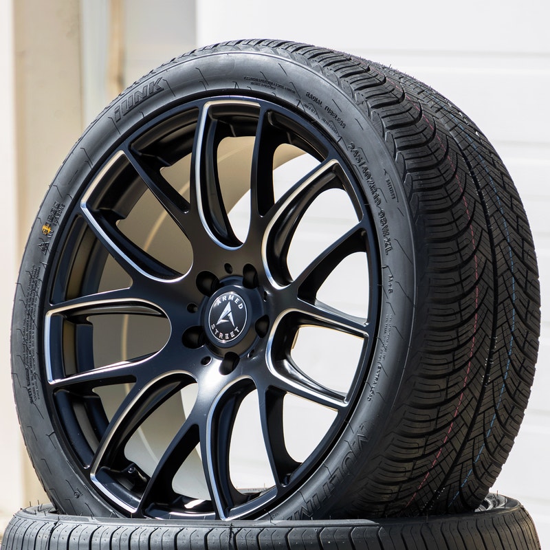 SALE on SATIN BLACK MILLED, DIRECTIONAL Armed AMMO wheels - $990 ...