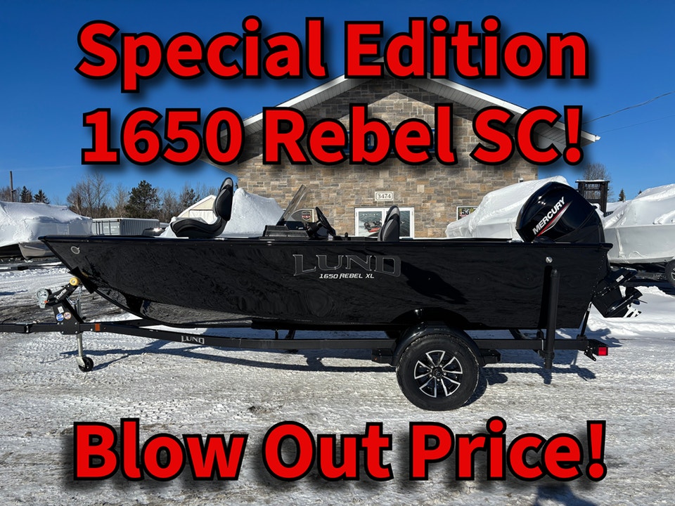 2025 Lund 1650 Rebel XL Side Console w/60HP & Trailer | Powerboats ...