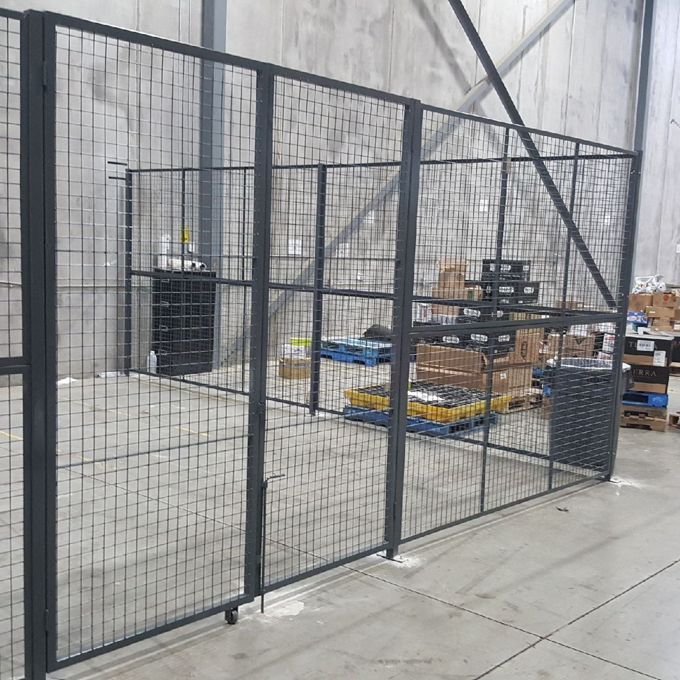 Wire mesh partitions / security fence / cages / drivers entrance ...