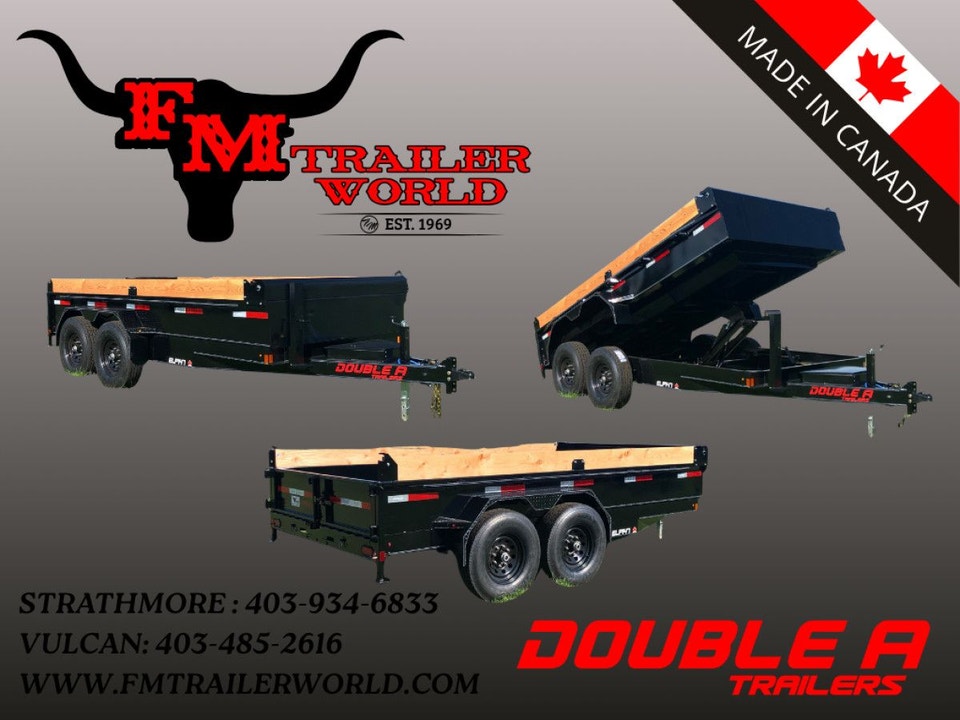 2026 Double A 14' Excel Dump Trailer 2x7000 lb Axles | Cargo & Utility ...