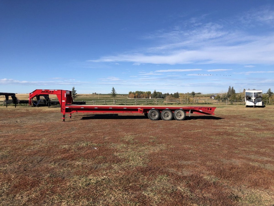 2026 Double A 32' Pro Gooseneck Flatdeck Trailer 3x7000 lb Axles ...