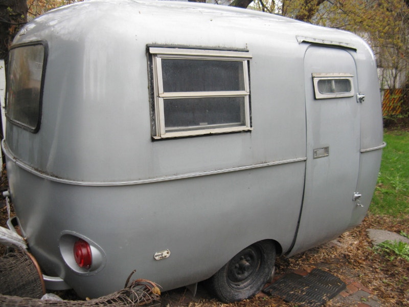1975 VINTAGE BOLER 13 FOOT SILVER MATCHING 1970 GMC | Travel Trailers ...