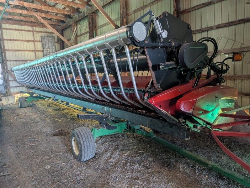 2010 CASE IH 2020-35F FLEX HEAD WITH AWS AIR REEL AND HEADER CAR ...