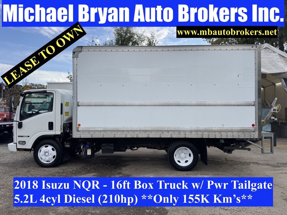 2018 Isuzu NQR - 16FT BOX TRUCK W/ POWER TAILGATE *NEW CVI* | Heavy ...