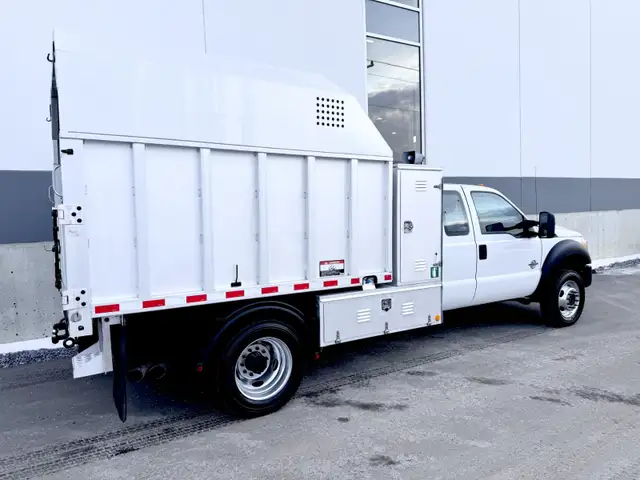 2015 FORD F-550 EXTENDED CAB 4X4 ALUMINIUM CHIP TRUCK DUMP TRUCK ...