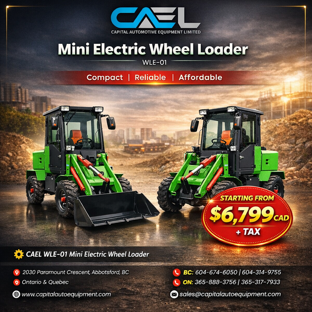2025 CAEL New CAEL Mini Electric Wheel Loader certified | Heavy ...