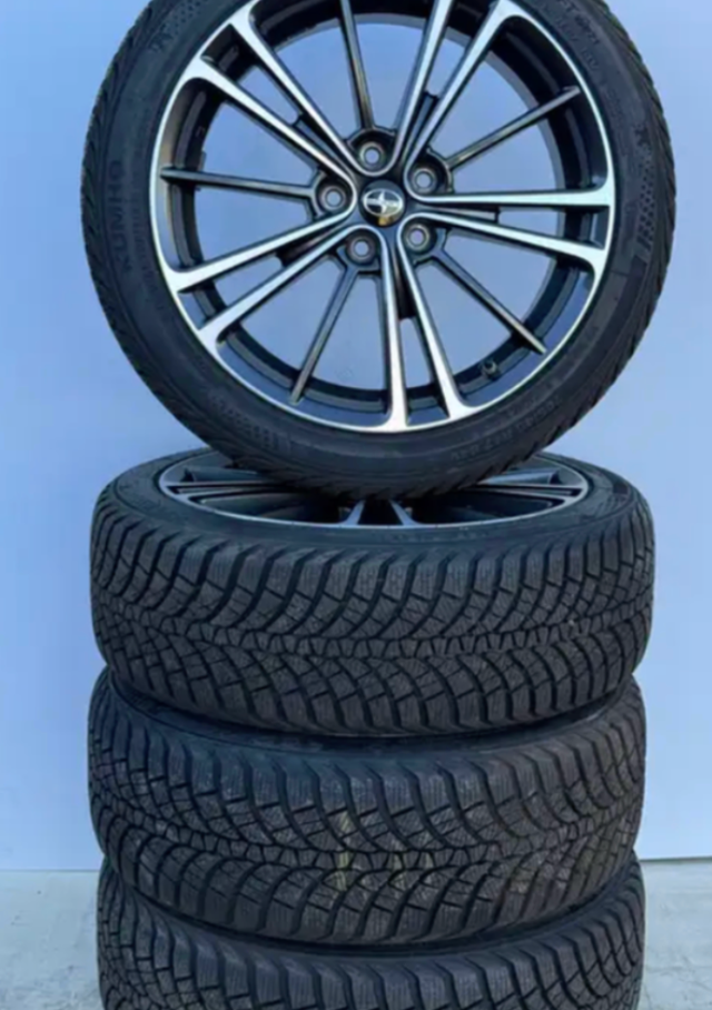 new 215/45/17 kumho snow tires toyota corolla prius rims sensors ...