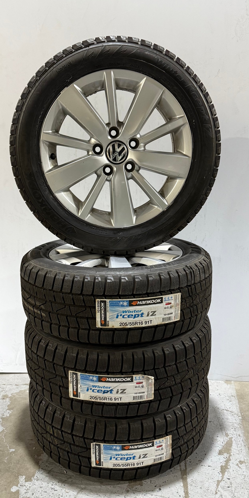 New Hankook 205/55/16 snow tires VW Jetta Golf GTI rims Wheels | Tires ...