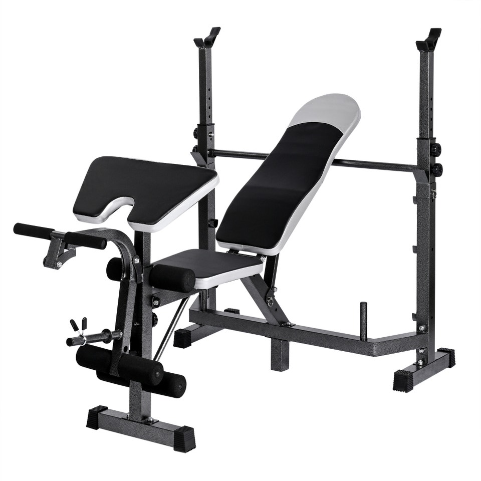 NEW ADJUSTABLE WEIGHT LIFTING BENCH 660 LBS HOME GYM WLB1V0 | Exercise ...