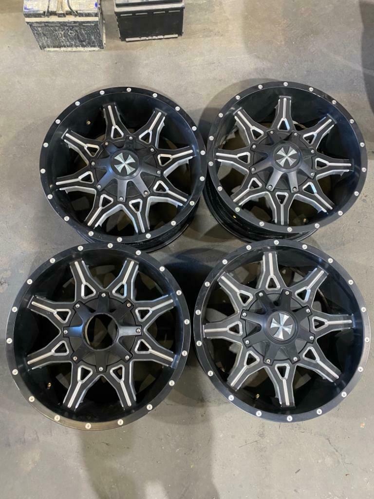 Four Aluminum 8 x180 GM or Chev 20 inch x 10 wide rims. in excel ...