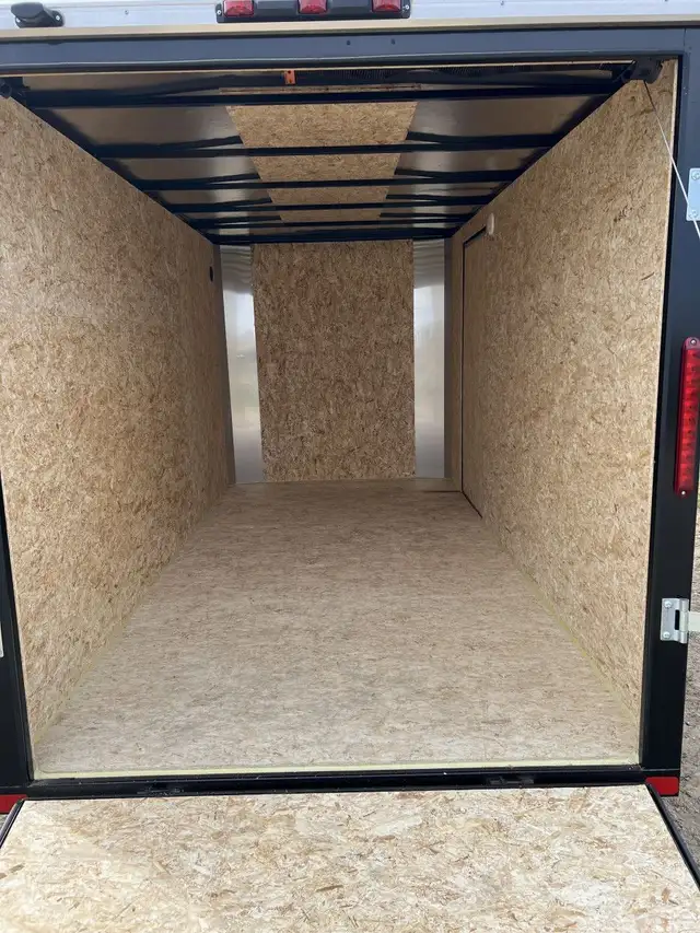 2026 Prairie Road 6'x12' Cargo Trailer Tandem Ramp Door Black 2x ...