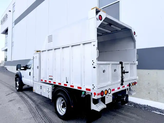 2015 FORD F-550 EXTENDED CAB 4X4 ALUMINIUM CHIP TRUCK DUMP TRUCK ...