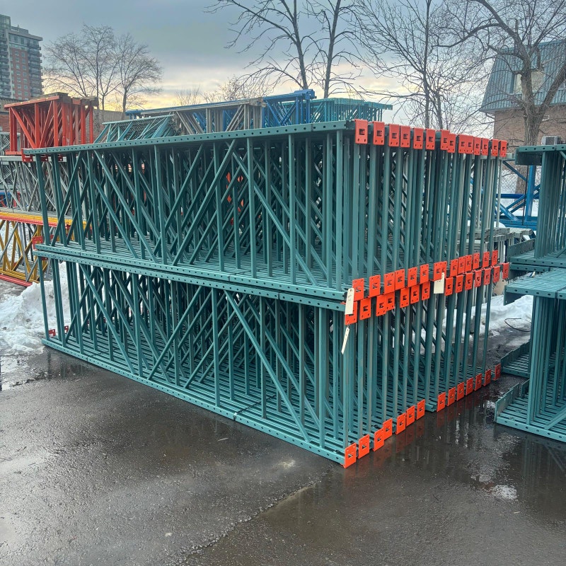 USED 14 ft High Redirack Uprights Frames Pallet Racking | Industrial ...