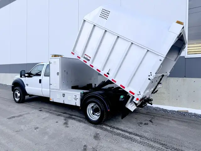 2015 FORD F-550 EXTENDED CAB 4X4 ALUMINIUM CHIP TRUCK DUMP TRUCK ...