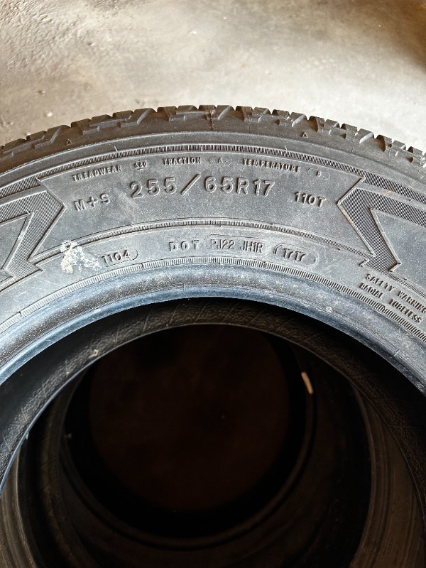 TIRES 255/65R17 | Tires & Rims | Edmonton | Kijiji