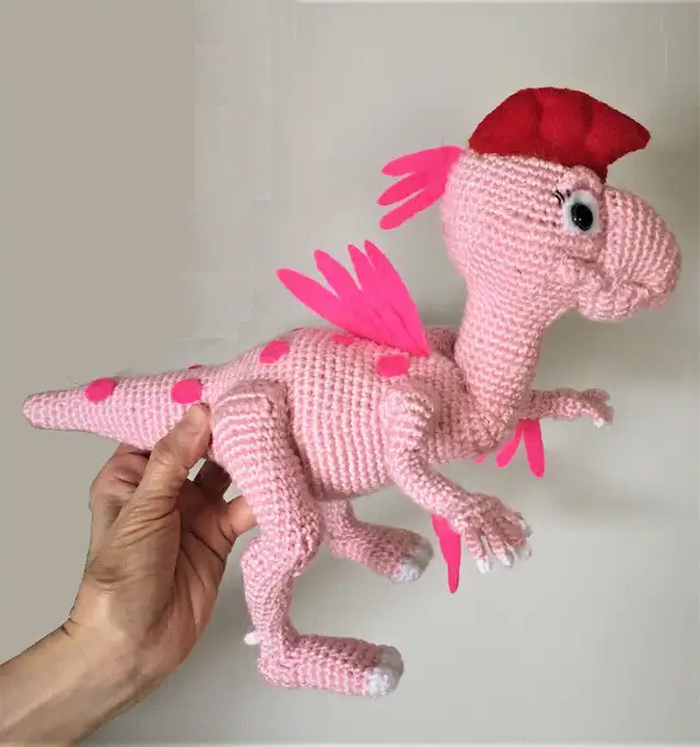Crocheted Baby Dinosaur, Ruby | Toys | Hamilton | Free local ...