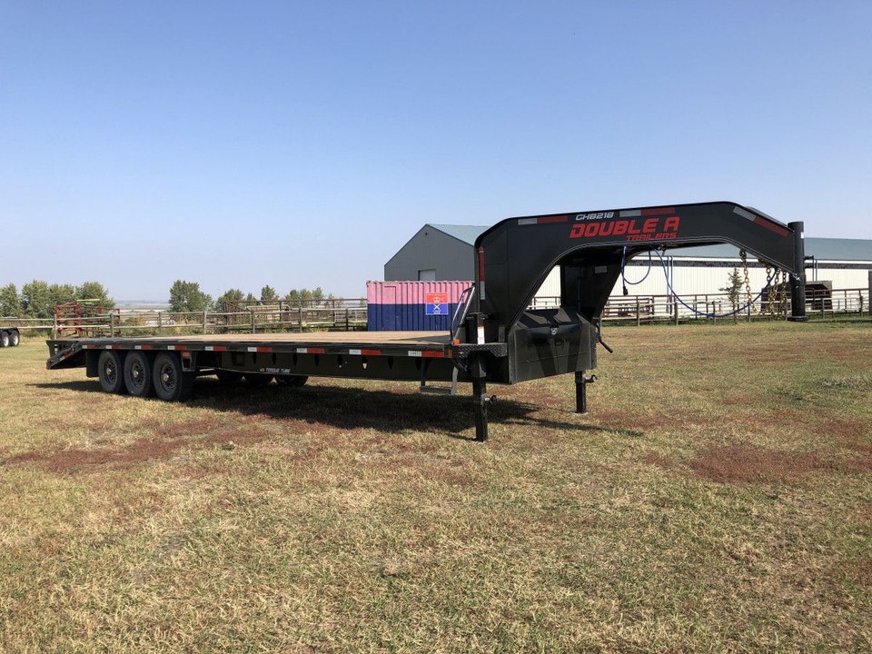 2026 Double A 30' Pro Gooseneck Flatdeck Trailer 3x7000 lb Axles ...