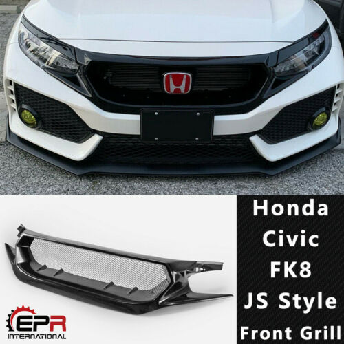 JS Style Front Grill Honda Civic FK8 Type R carbon frp | Auto Body ...
