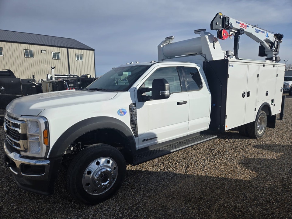 2025 Ford F550 Service Truck with 11' Milron Box and Cobra Crane ...
