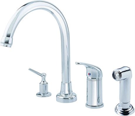 Danze D409112 Melrose Single Handle Kitchen Faucet with Spray ...