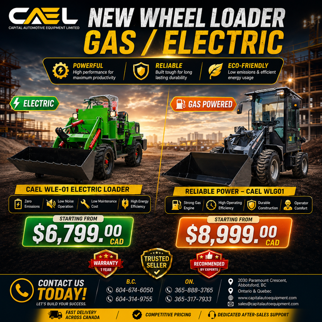 2026 CAEL Wheel Loaders — Electric & gas warranty certified | Heavy ...