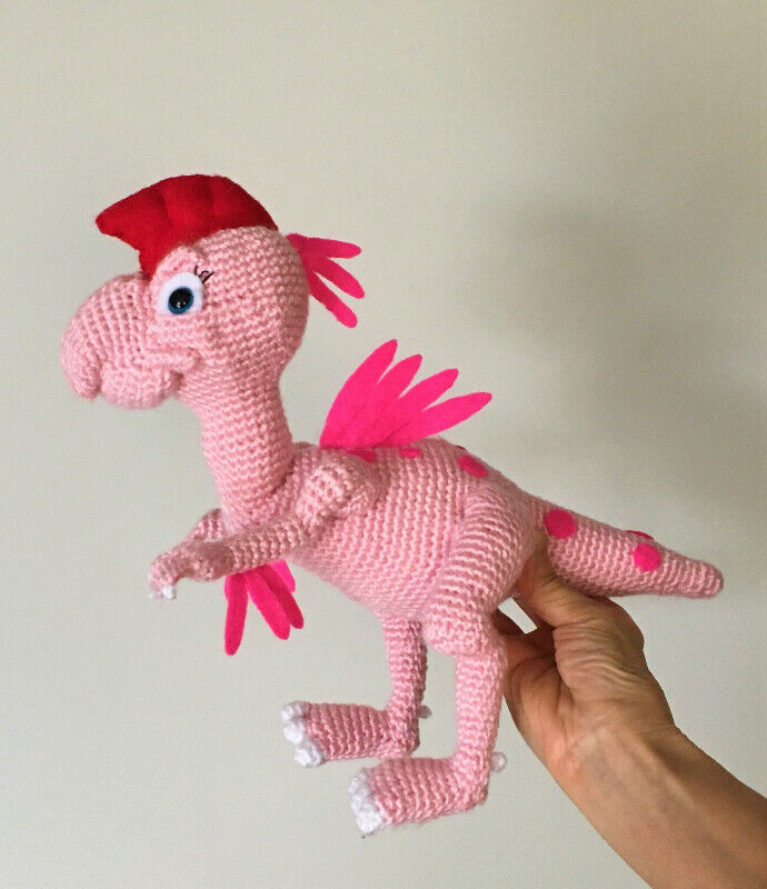 Crocheted Baby Dinosaur, Ruby | Toys | Hamilton | Free local ...