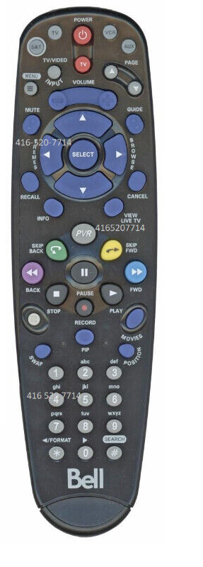 BELL 3.4 5.4 6.4 IR UHF REMOTE CONTROL 9241 6131 9242 9400 4100 ...