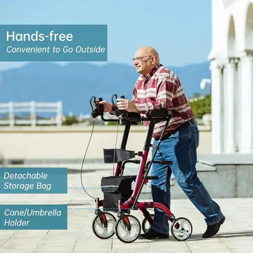 MODEL: HFK 9210 KDB-3 ELENKER UPRIGHT ROLLATOR WALKER | Health ...