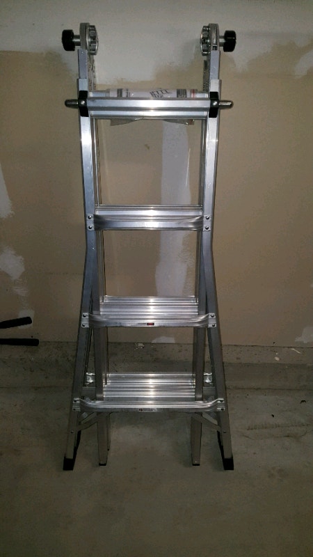 Mastercraft Grade 1A Aluminum Multi-Task Ladder, 17-ft, 300-lb ...