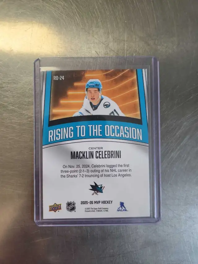 Macklin Celebrini Rising to the Occasion Orange | Arts & Collectibles ...