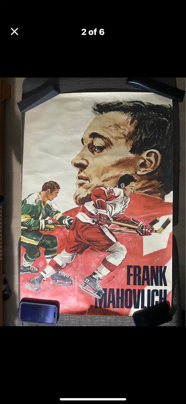 Vintage 1970 Pelkowski Dave Keon Frank Mahovlich Hockey Posters | Arts ...