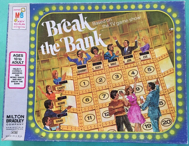 Milton Bradley’s 1977 Break the Bank Board Game | Arts & Collectibles ...