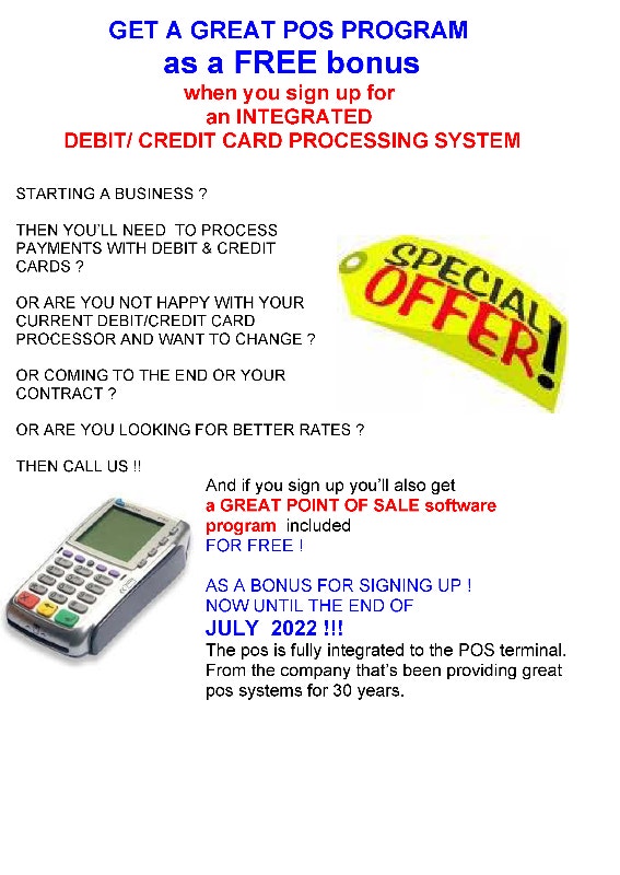 GET A DEBIT MACHINE COMPLETE WITH A POS PROGRAM - FREE ! | Other ...
