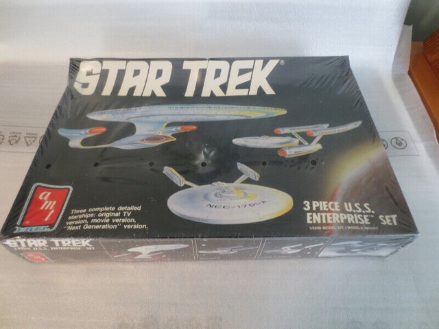 Star Trek 3 piece USS Enterprise set - model Kit | Arts & Collectibles ...