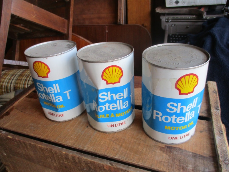 OLD STILL FULL SHELL ROTELLA T MOTOR OIL TINS $15 EA. ONE LITRE | Arts ...