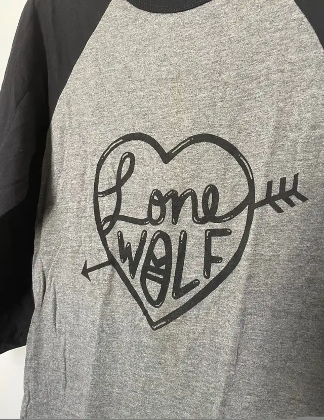 Lone Wolf Raglan Baseball T-Shirt by Crywolf Clothing men’s | Men's ...