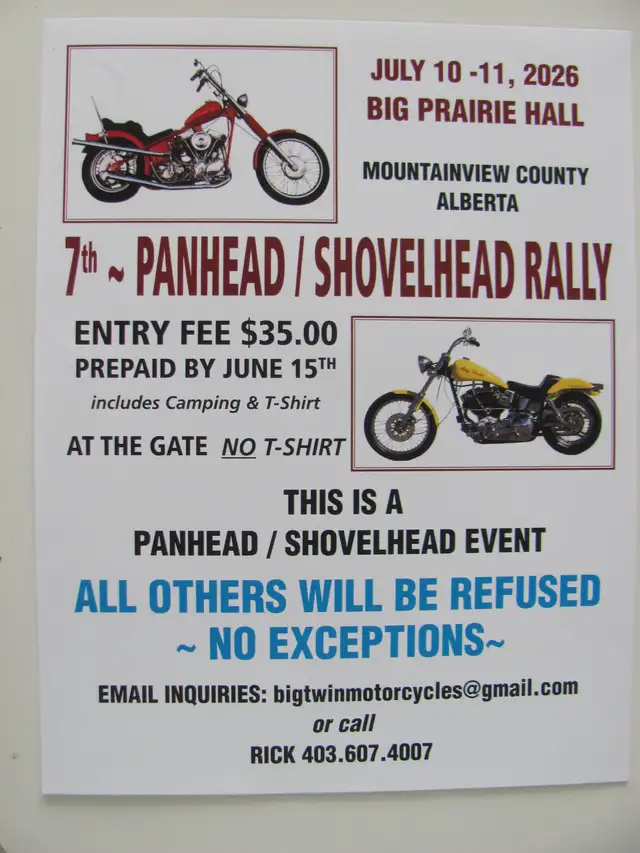 PANHEAD / SHOVELHEAD RALLY | Motorcycle Parts & Accessories | Calgary ...