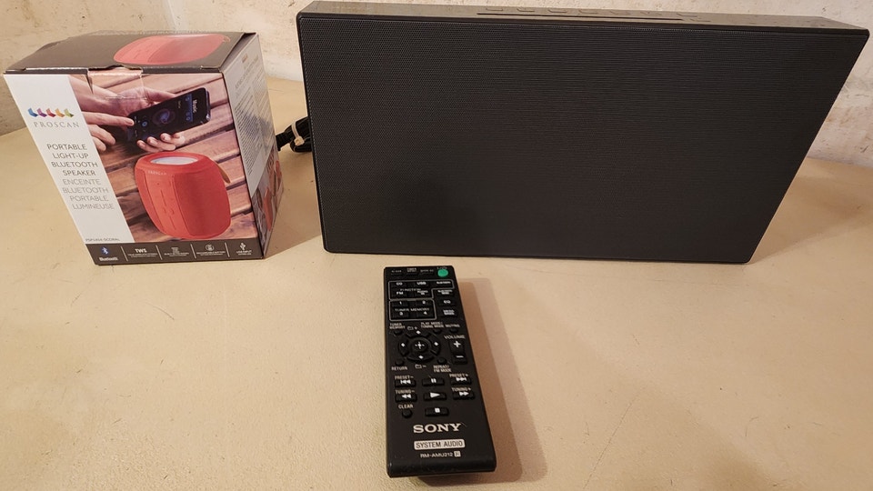 Sony CD Player With Remote and New Proscan Bluetooth Speaker | Stereo ...