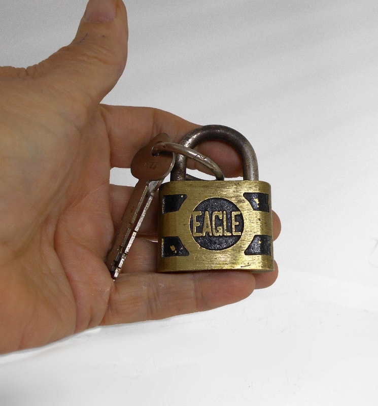 Vintage Art Deco Design EAGLE Padlock with Two Keys | Arts ...