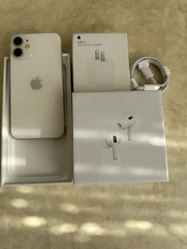 iPhone 12 mini 128gb White **Airpods/Charger Set + Delivery** | Cell ...