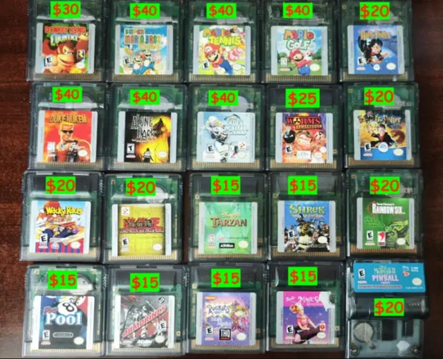 Nintendo GBC Gameboy Color Games ⎮ Mario Donkey Kong Duke Nukem | Older ...