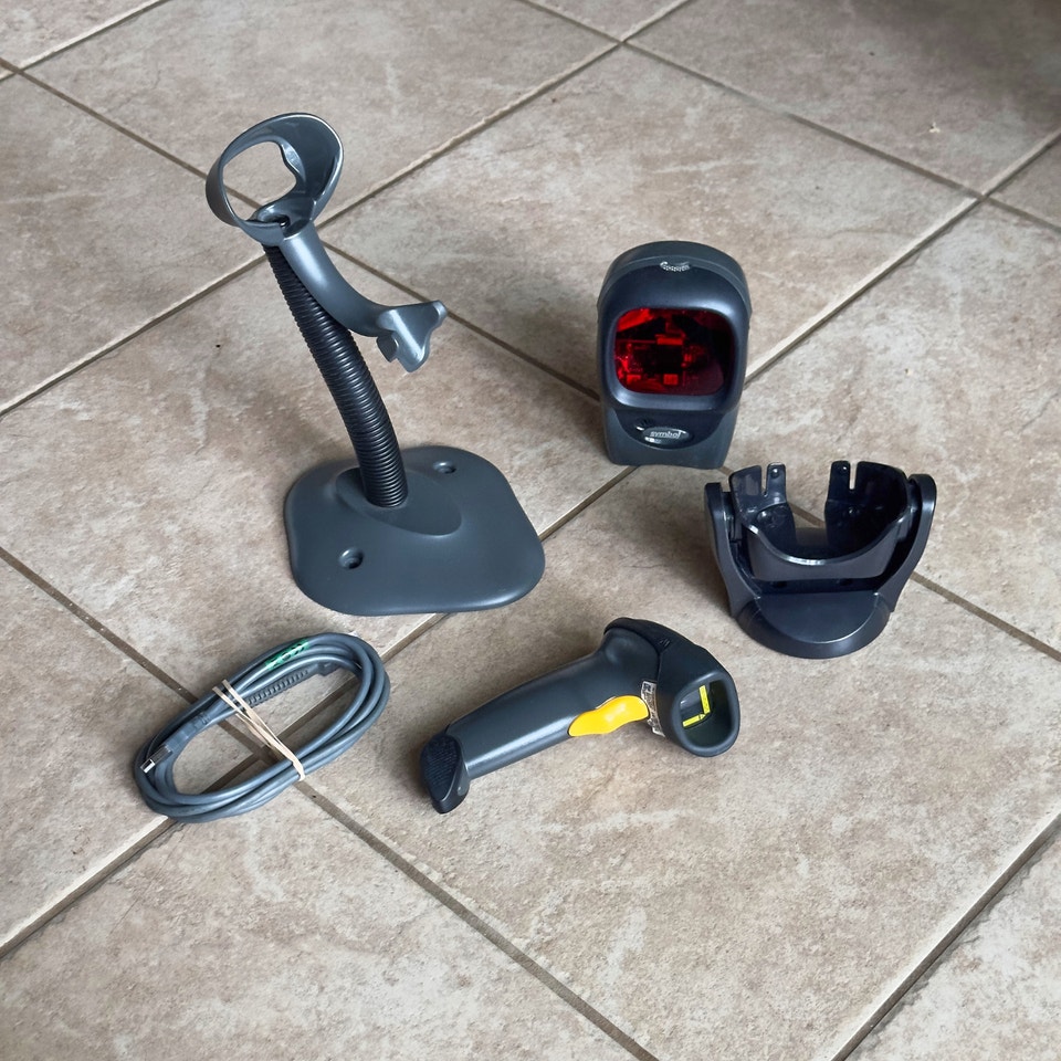 TWO Symbol Barcode Scanners and Stands - EXCELLENT | Other Business ...