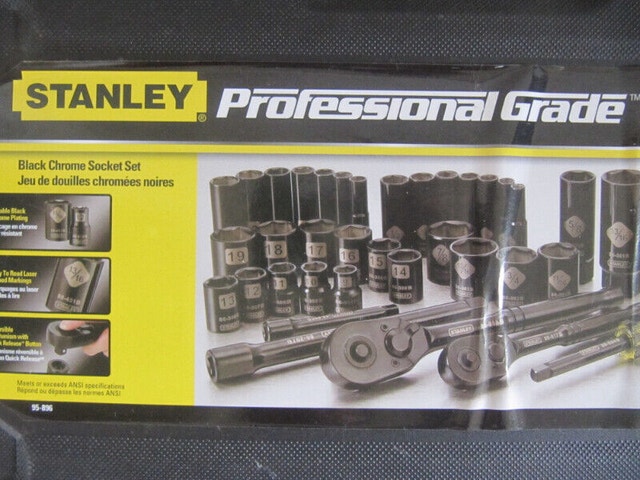 Stanley Professional Grade 73pc Black Chrome SocketSet BrandNew | Arts ...