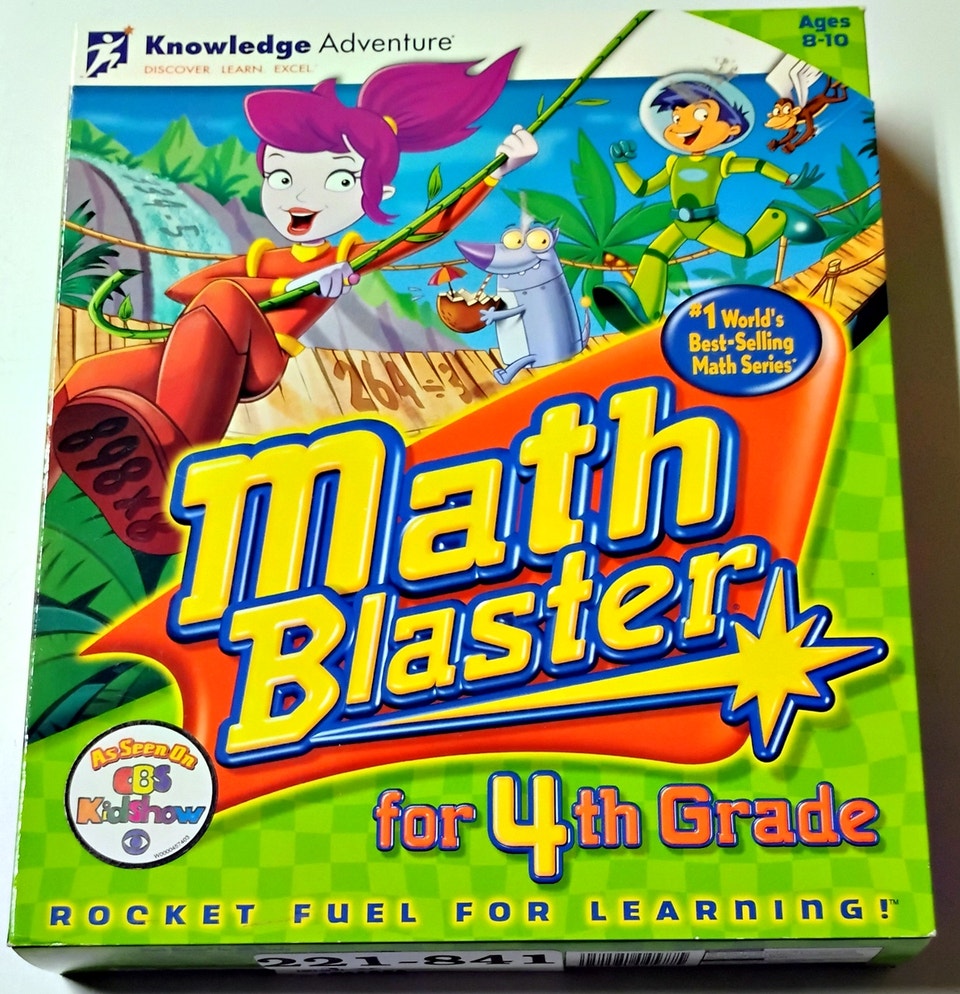 Davidson Math Blaster 4th Grade CIB CD-ROM WIN95/MAC 1999 | PC Games ...