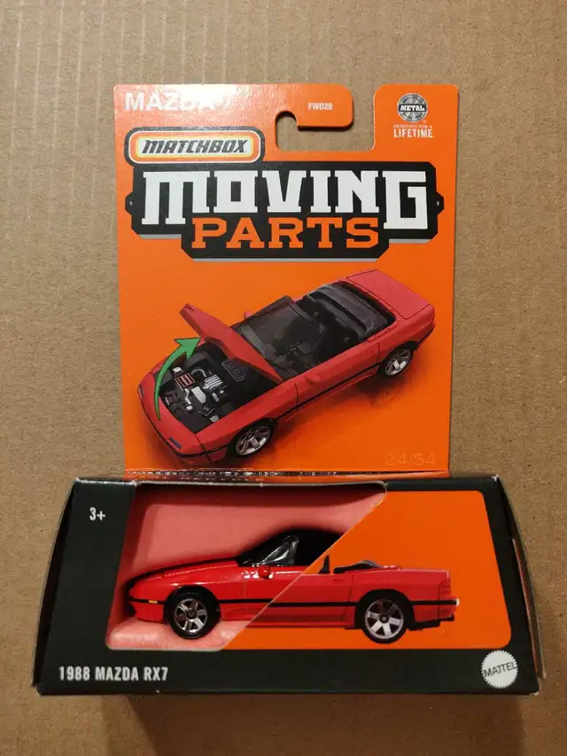 New Matchbox Moving Parts 1988 Mazda RX7 FC3S 1:64 diecast car | Toys ...