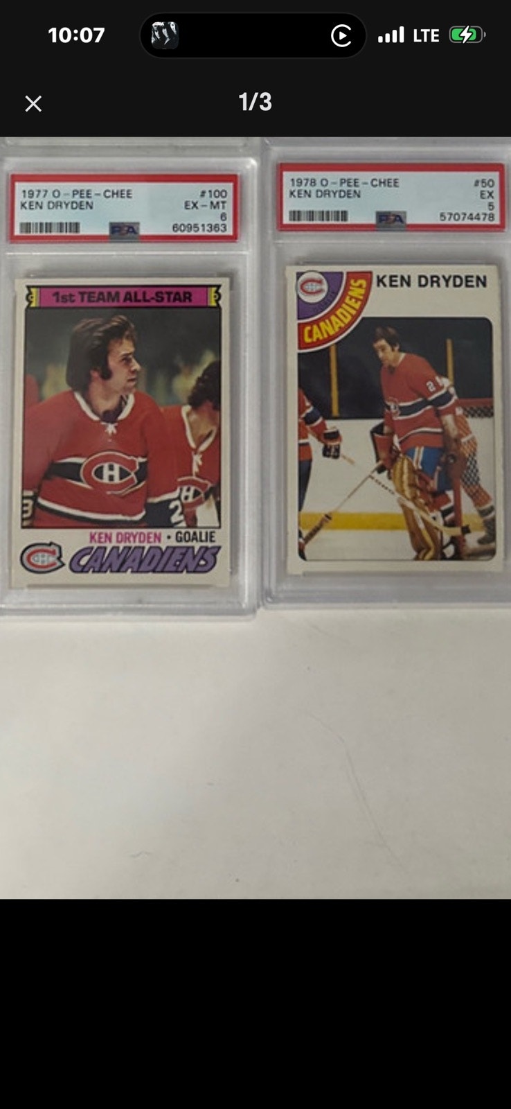 Ken Dryden PSA opc hockey cards | Arts & Collectibles | Laval / North ...