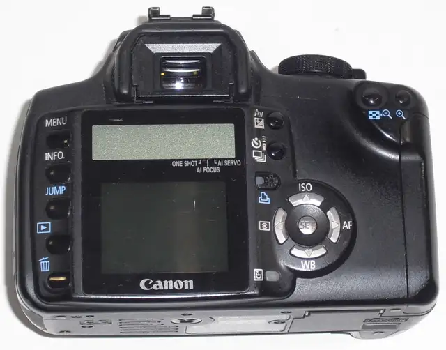 Canon EOS Digital Rebel DSLR camera body, battery, charger, card ...