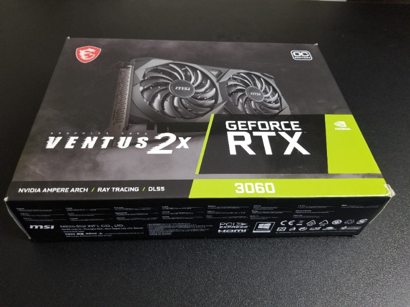 MSI Geforce RTX 3060 12 GB (2 are available) | System Components ...