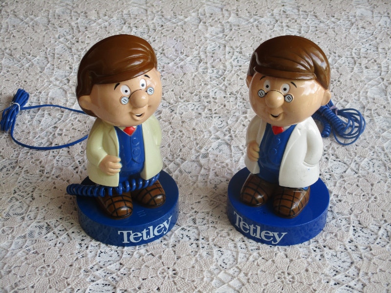 Vintage Tetley Tea Man Phones - Great Condition | Arts & Collectibles ...