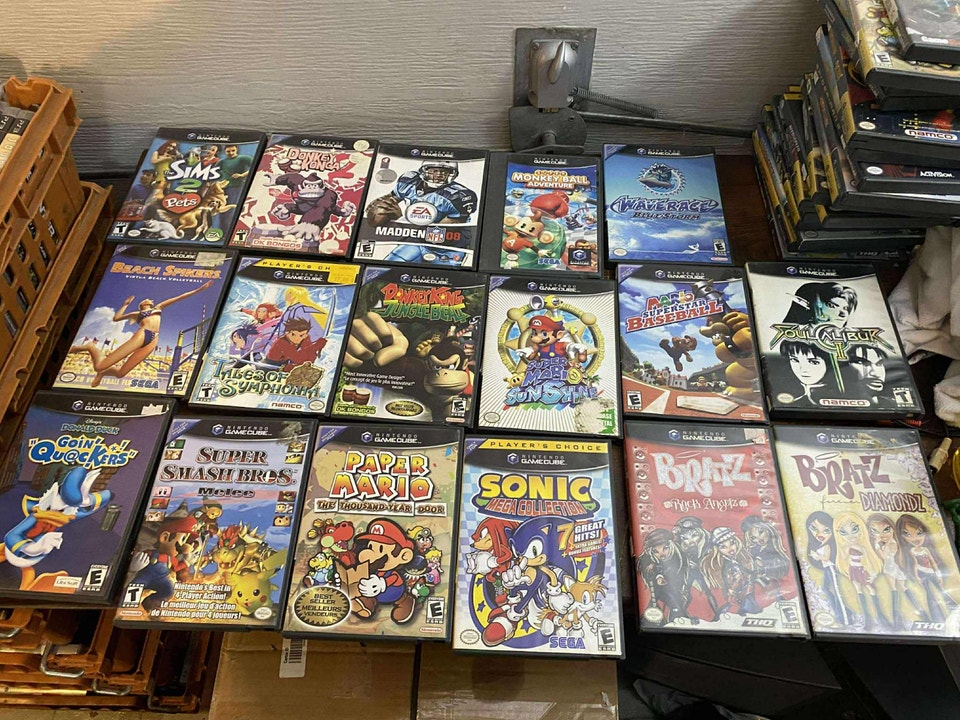 Gamecube Console/Games paper Mario baseball pokemon melee | Older ...